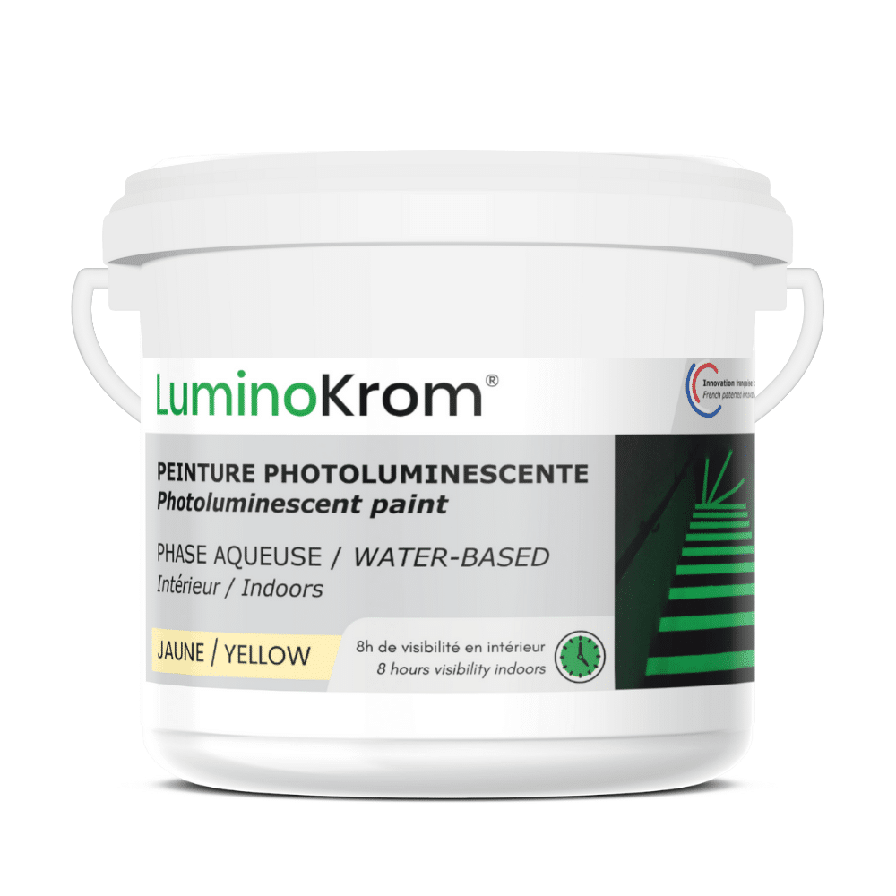 Yellow luminescent industrial paint - LuminoKrom®