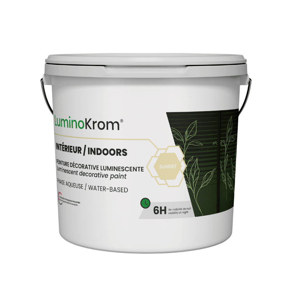 Yellow sunset luminescent decorative paint - LuminoKrom®